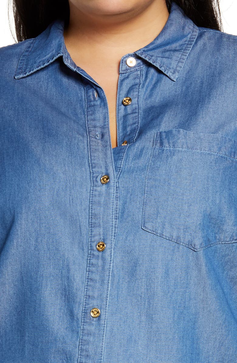 MICHAEL Michael Kors Rolll Tab Button-Up Shirt | Nordstrom