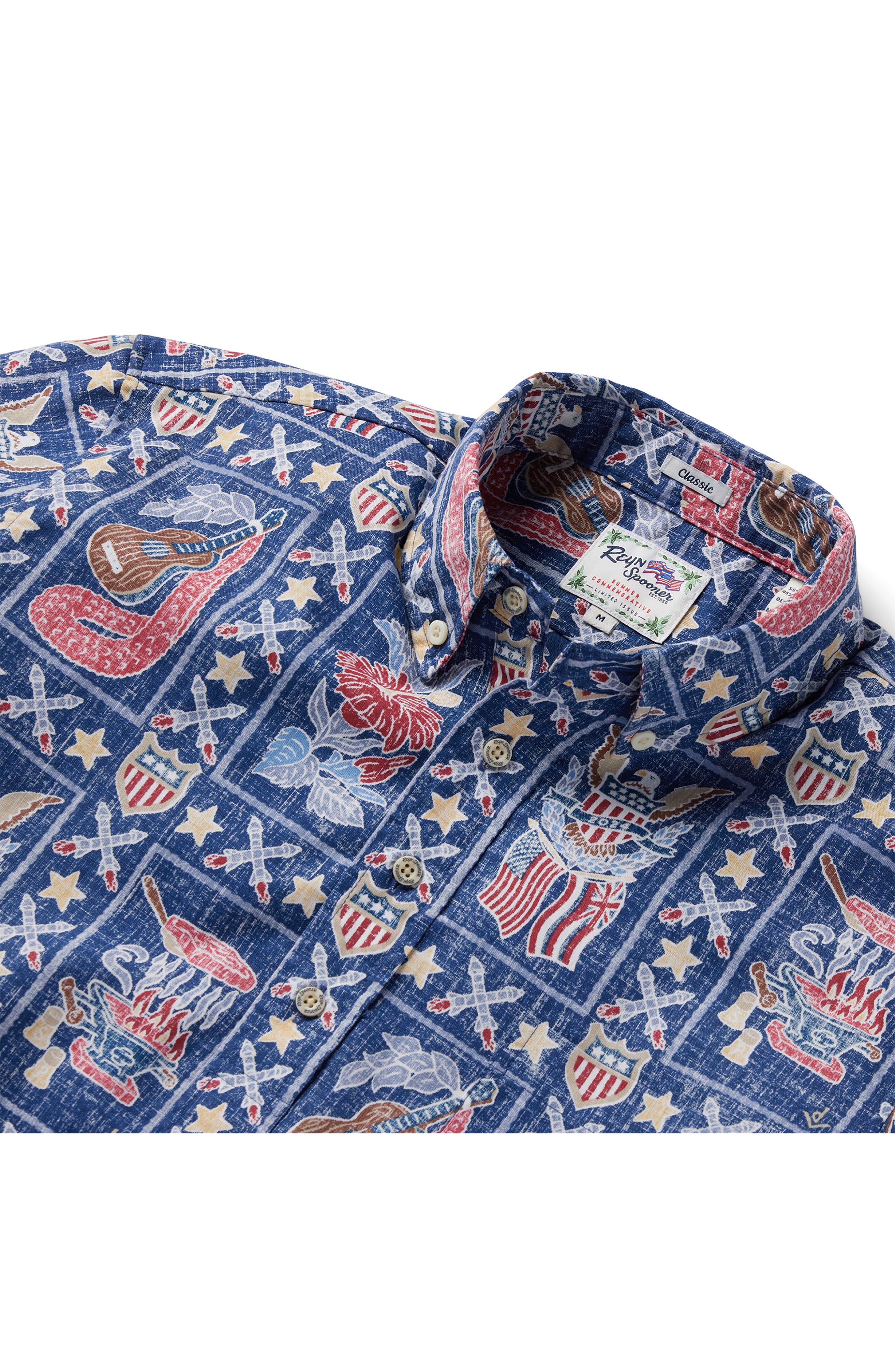 Reyn Spooner Summer Commemorative 2024 Classic Fit Short Sleeve Button ...