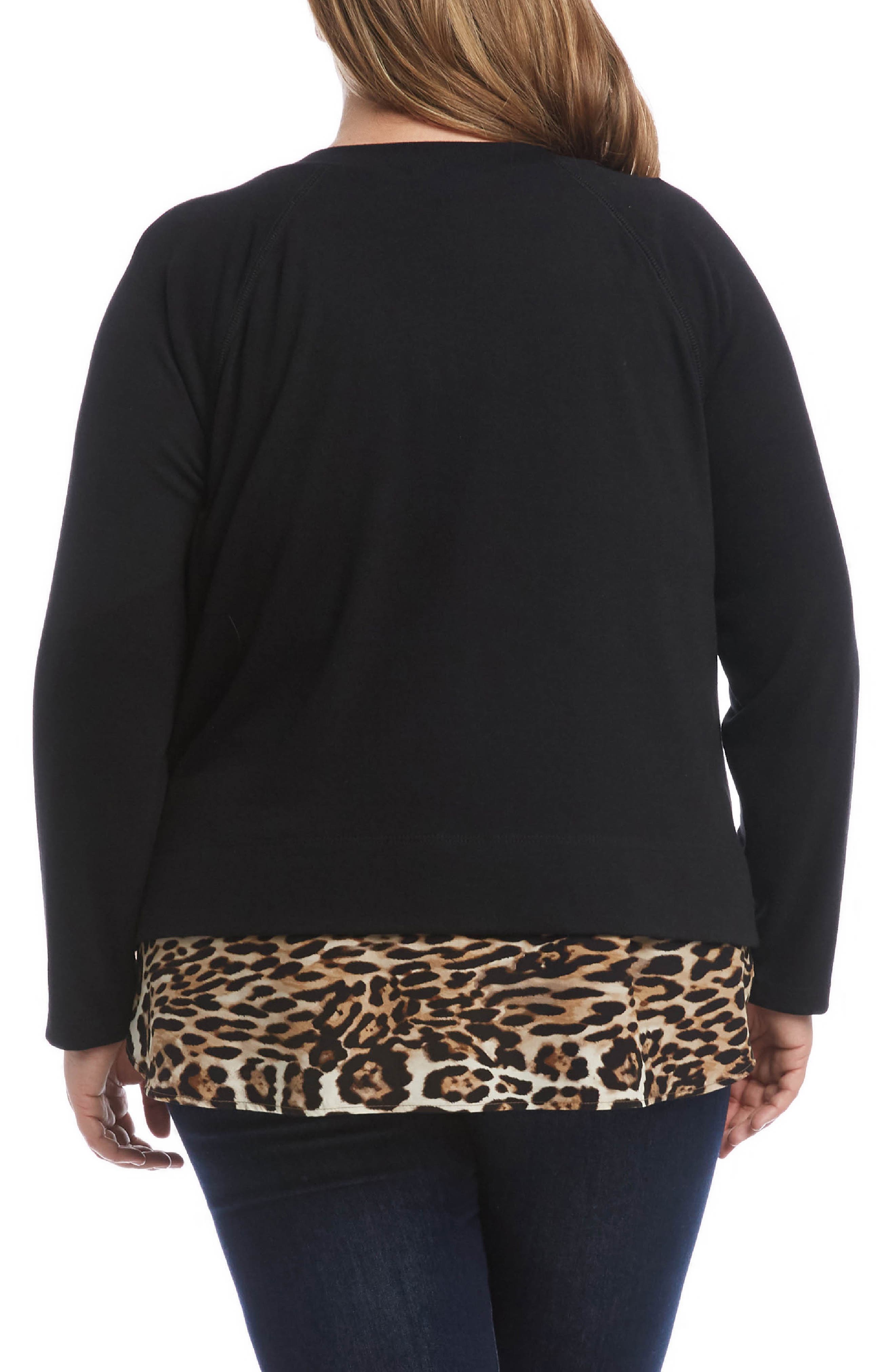 Karen Kane Contrast Hem Sweater | Nordstrom