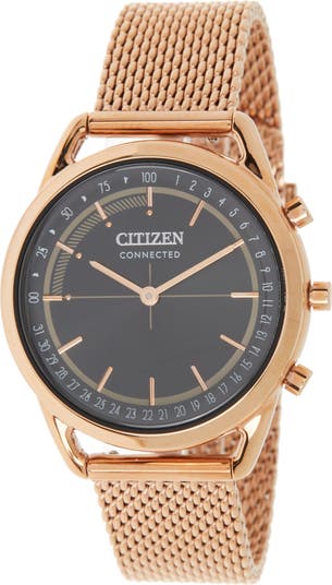 Citizen Women's Rose Gold-Tone Connectivity Bracelet Watch, 36mm ...