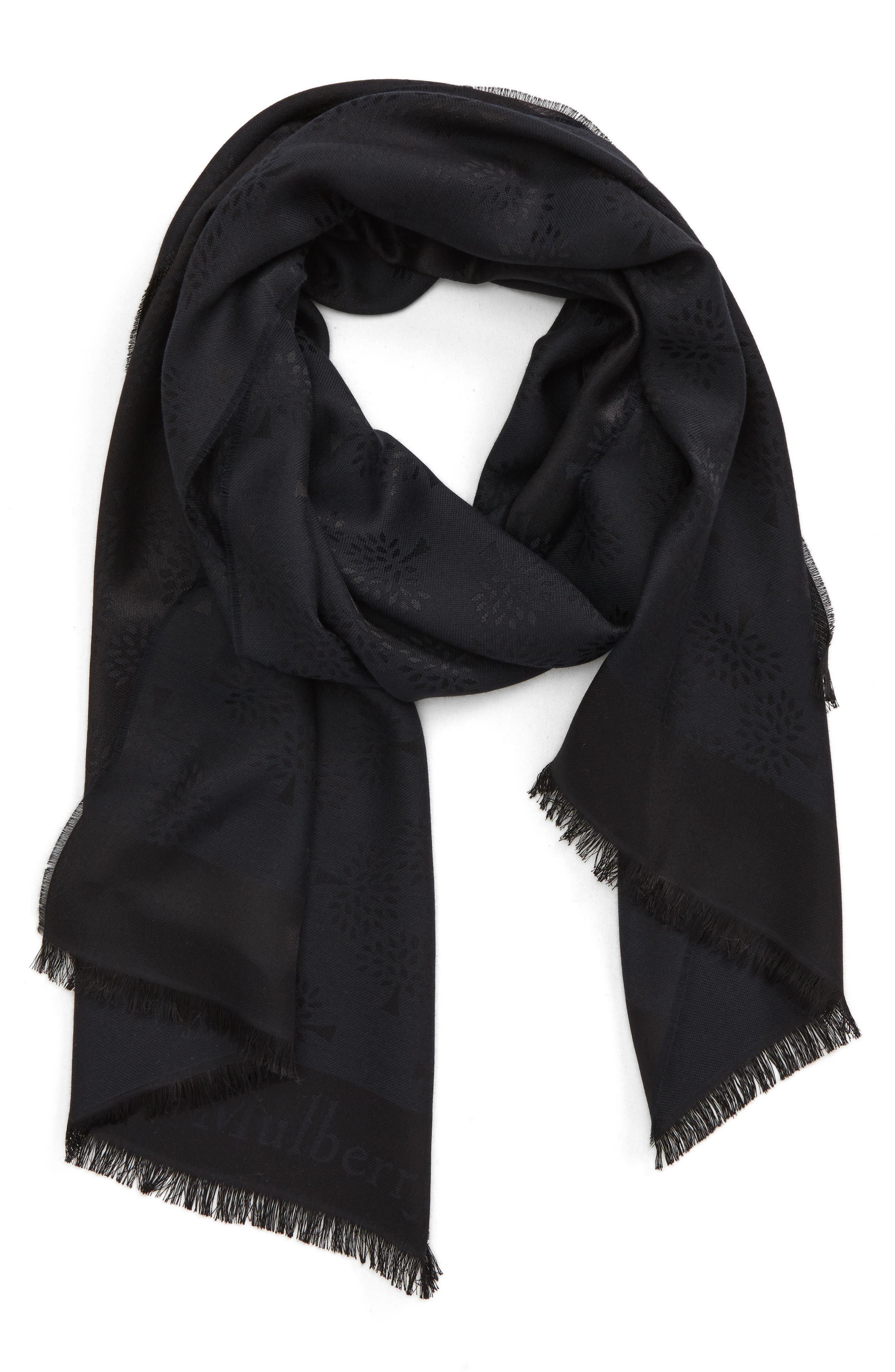 Mulberry Tree Jacquard Silk & Cotton Scarf | Nordstrom