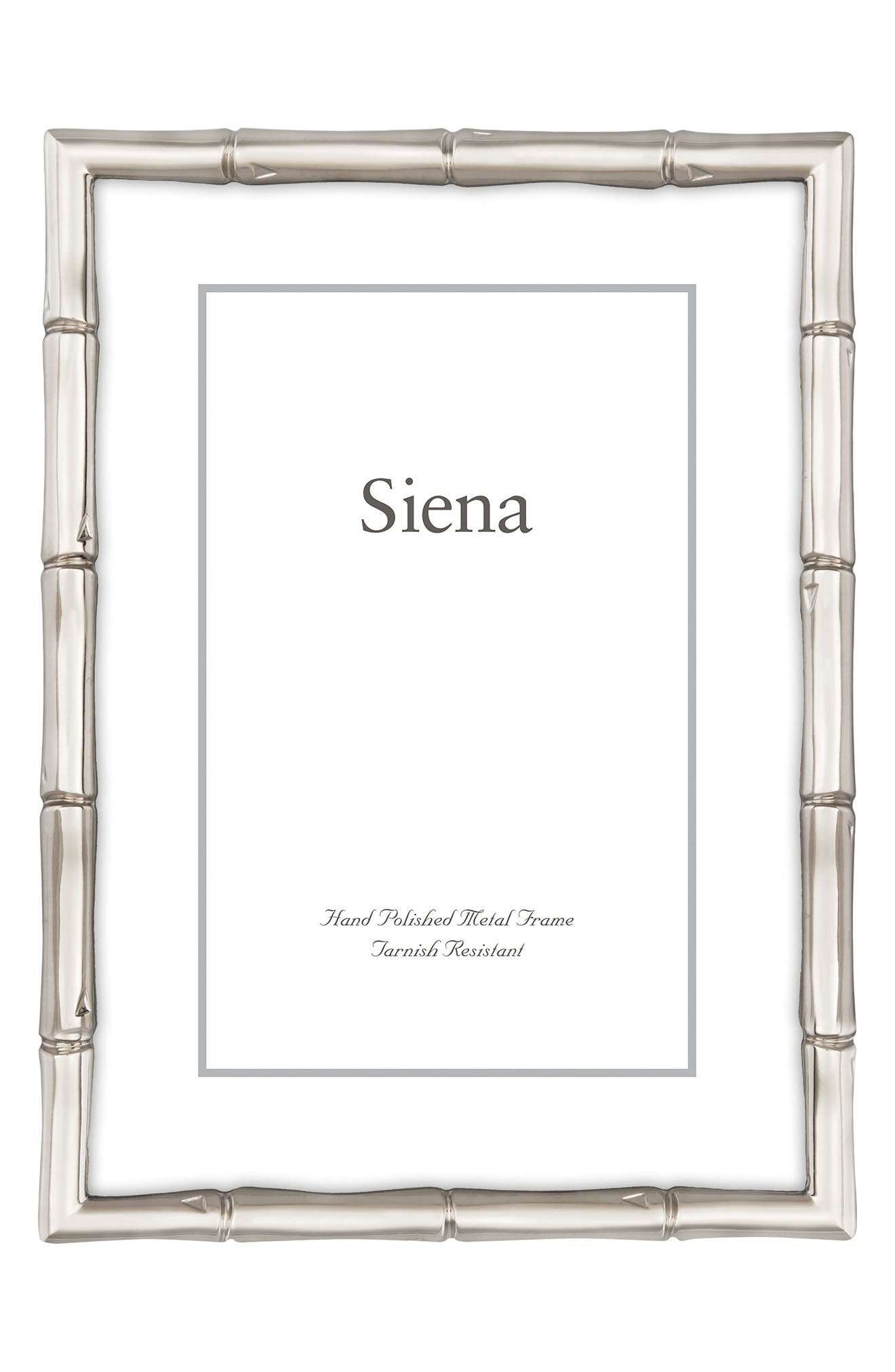 Siena Silvertone Bamboo Design 5" x 7" Picture Frame | Nordstrom