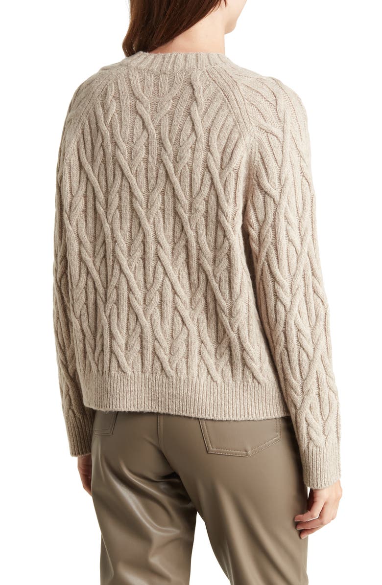 Vince Interlocking Cable Knit Merino Wool Blend Sweater | Nordstromrack