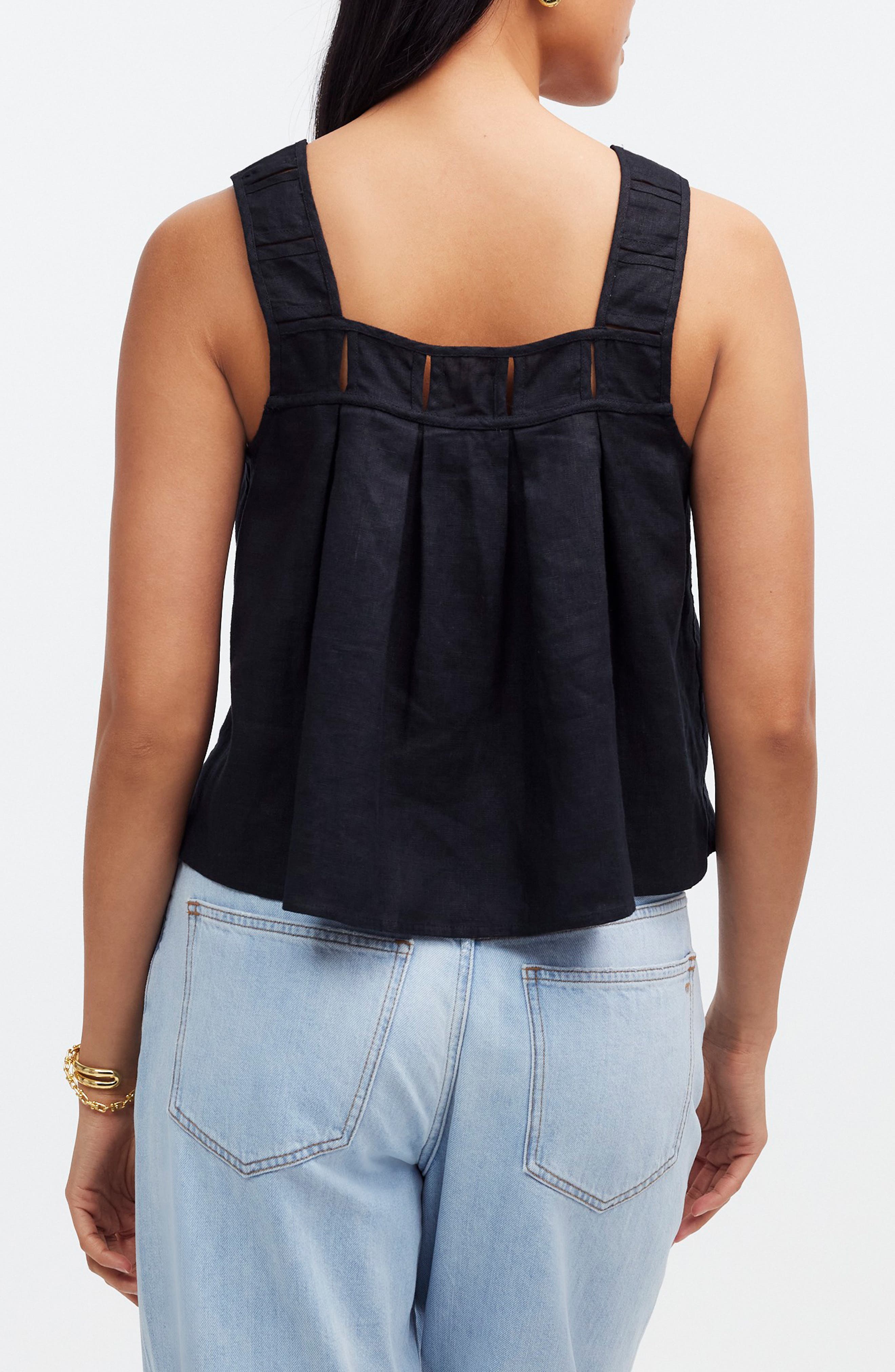 Madewell A-Line Linen Top (Women) | Nordstromrack
