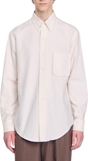 SANDRO Oxford flannel shirt | Nordstrom