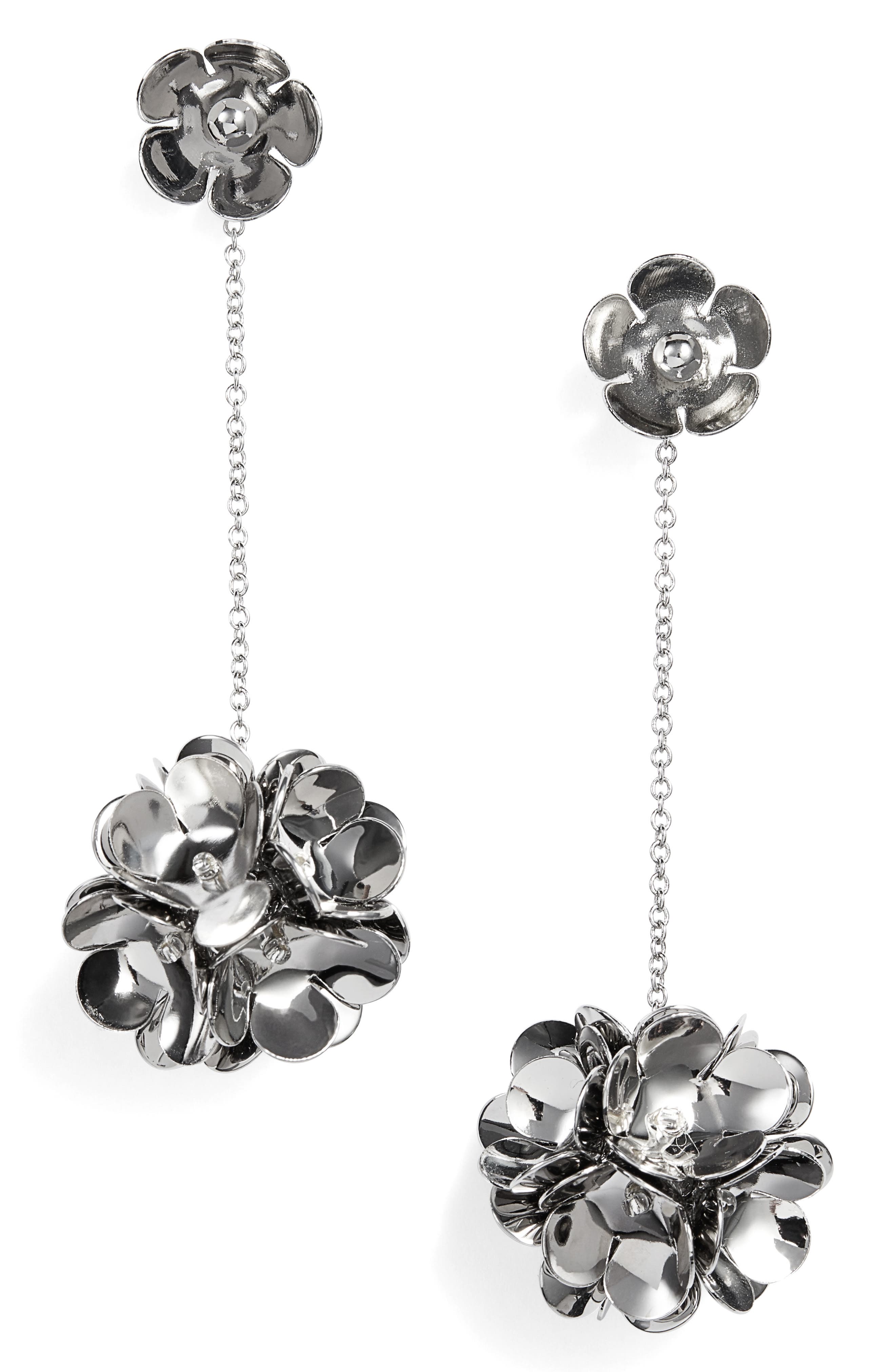 Halogen® Floral Cluster Drop Earrings | Nordstrom