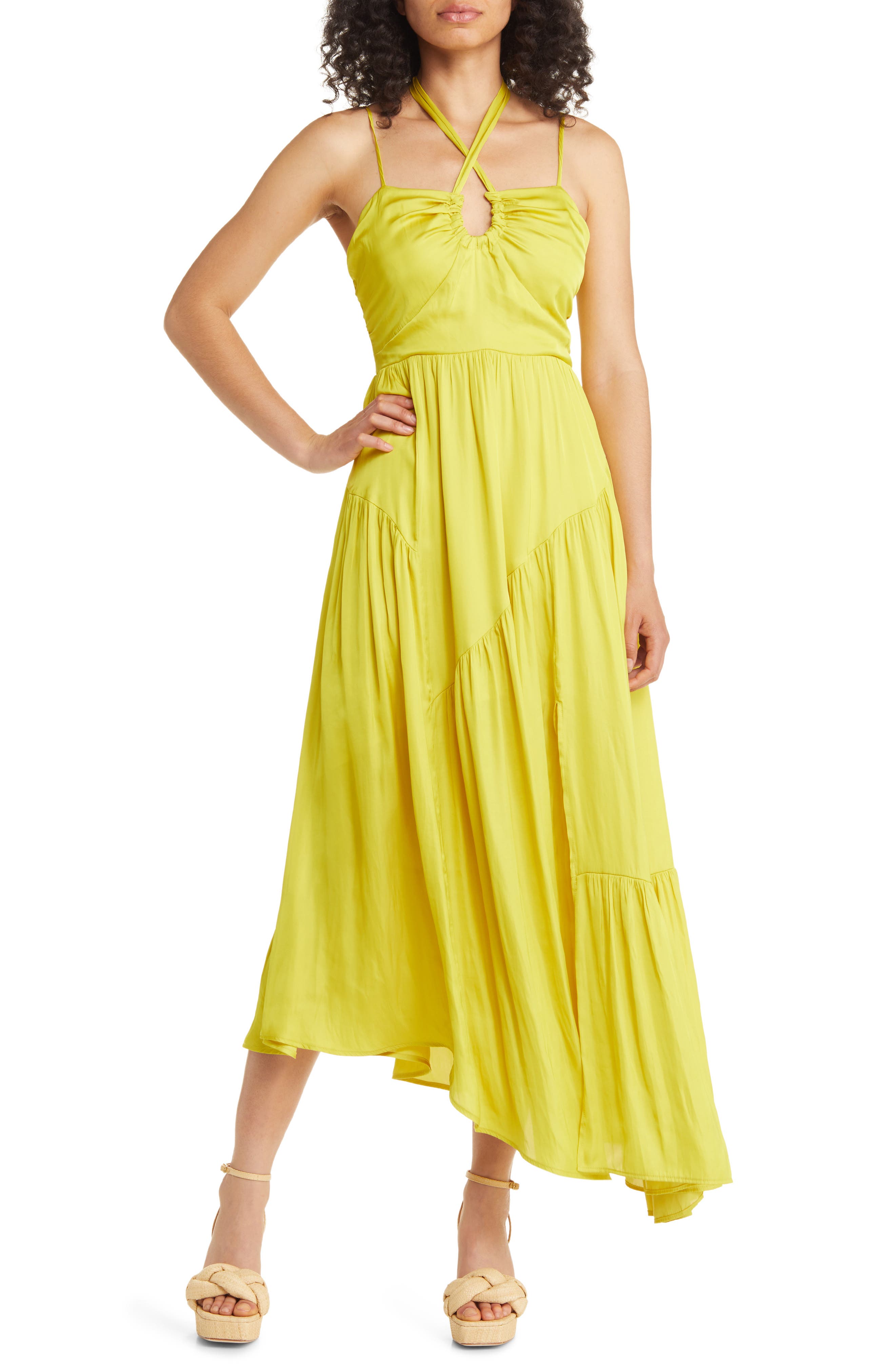Du Paradis Ruched Asymmetric Cocktail Dress | Nordstromrack