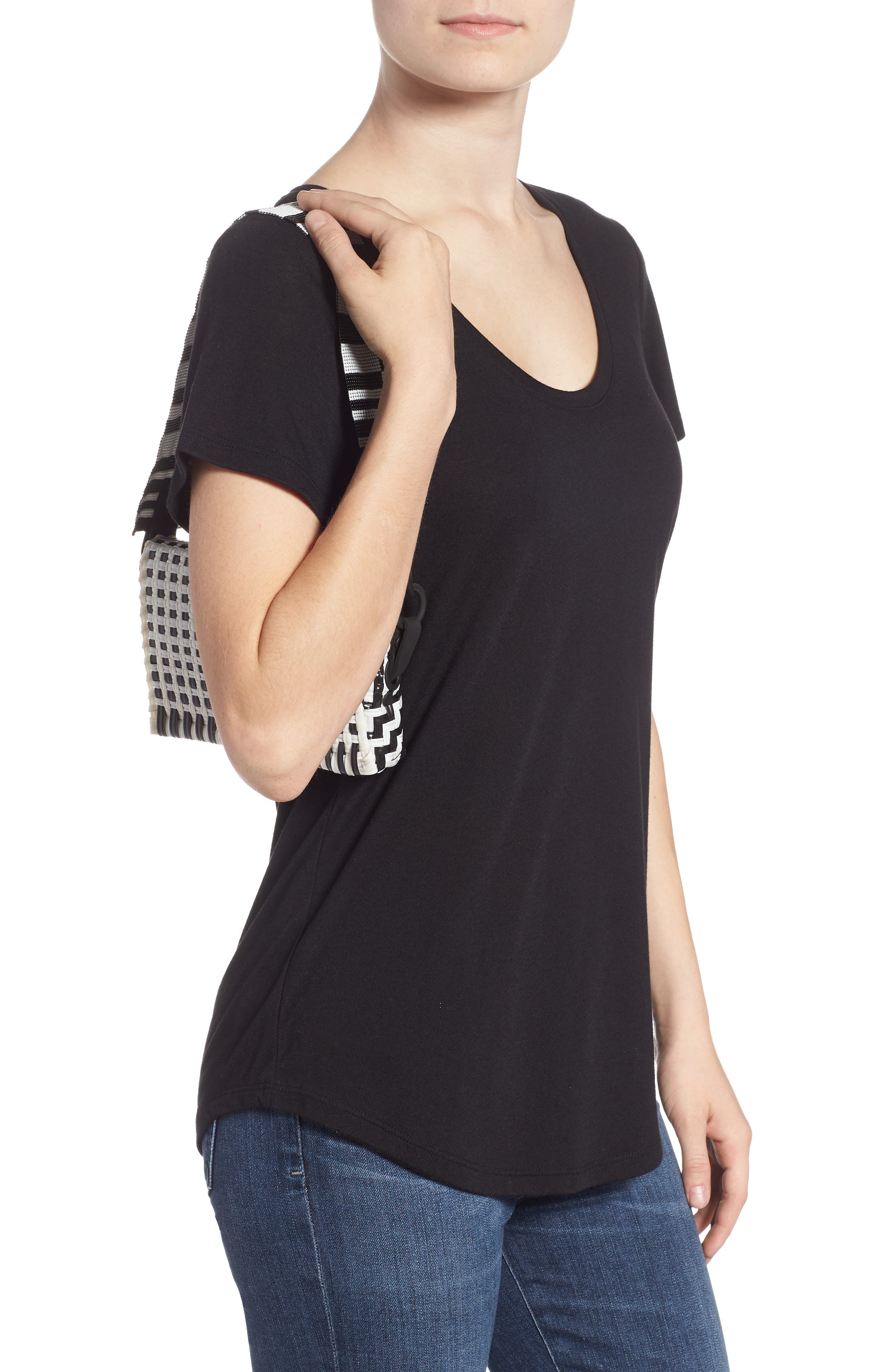 Truss Woven Baguette Shoulder Bag | Nordstrom