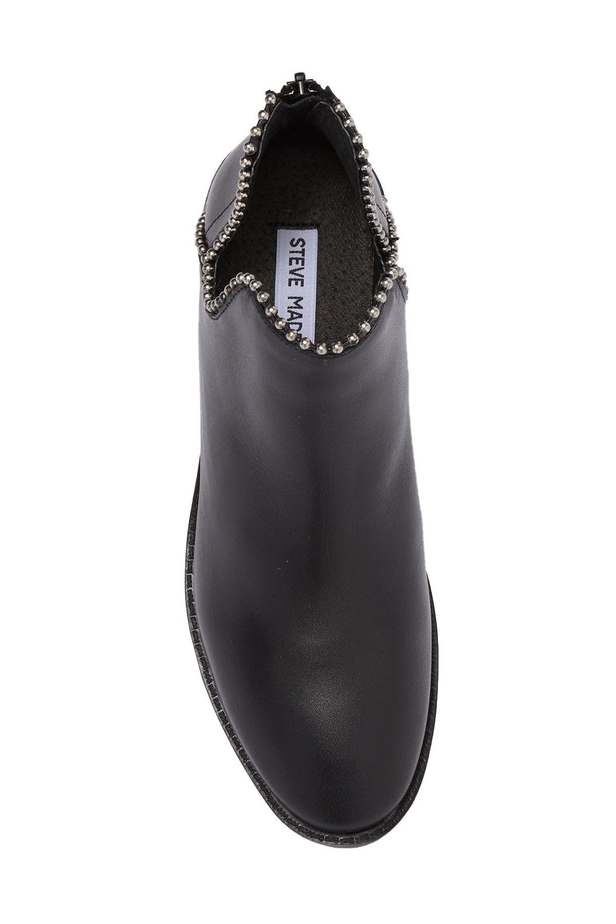 Steve Madden Laramie Leather Sphere Studded Cutout Ankle Boot ...