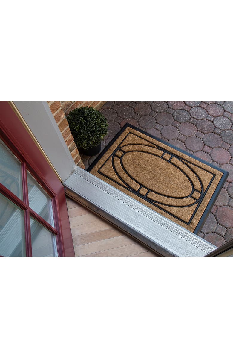ENTRYWAYS Ellipse Recycled Rubber & Coir Doormat | Nordstromrack