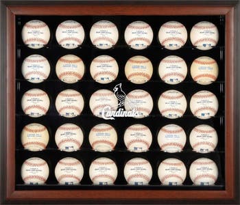 FANATICS AUTHENTIC St. Louis Cardinals Logo Brown Framed 30-Ball ...