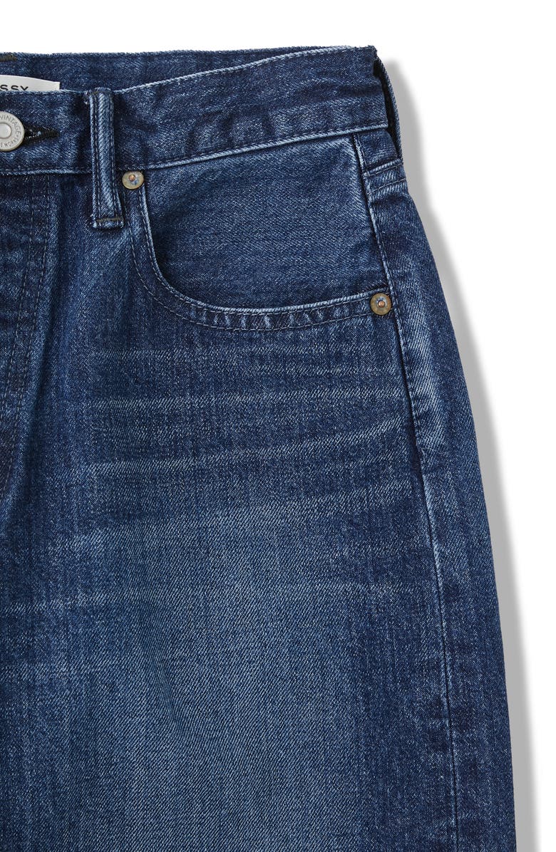 MOUSSY VINTAGE Capac Rigid Crop Raw Hem Wide Leg Jeans | Nordstromrack