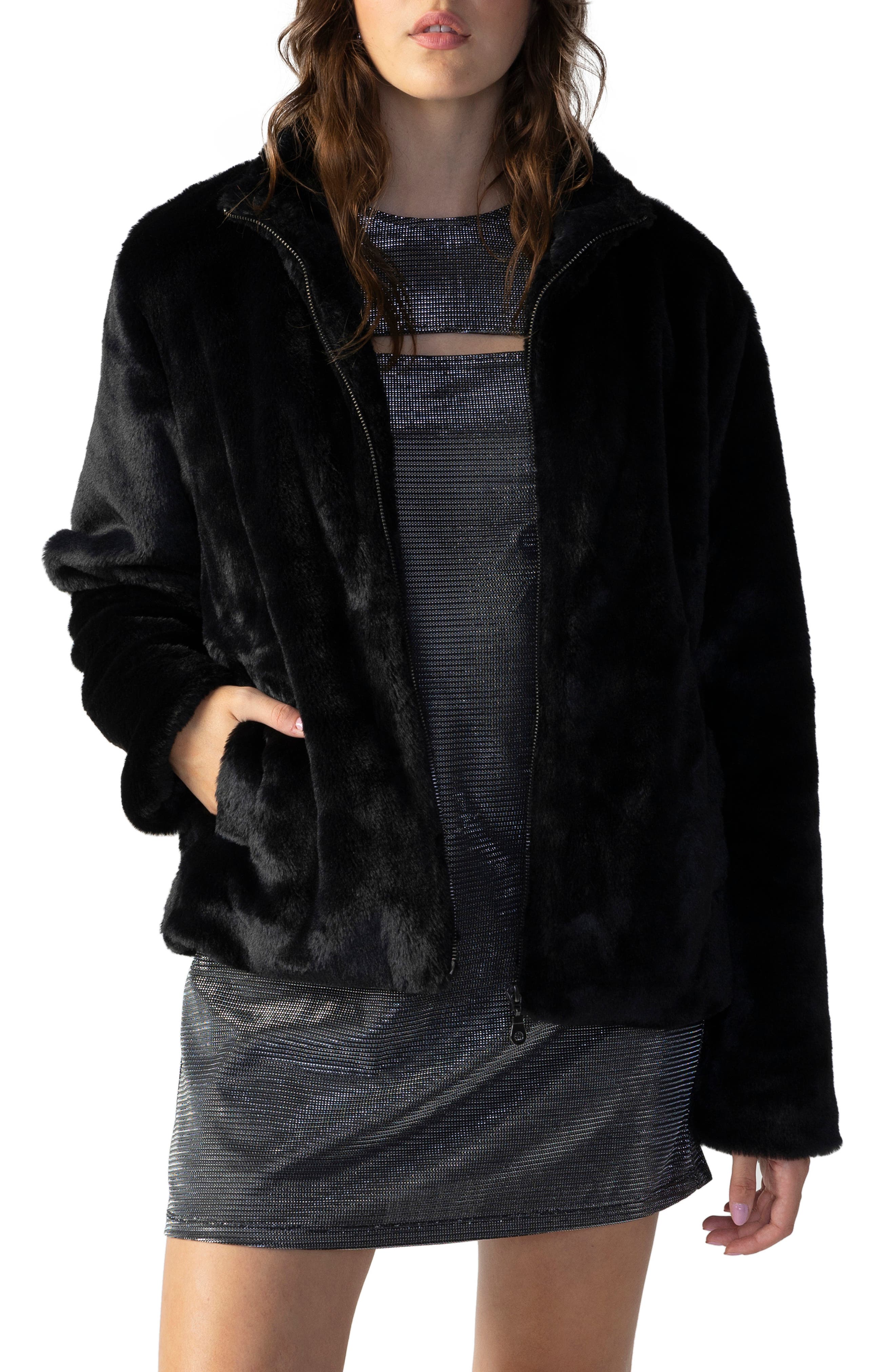 Sanctuary Faux Fur Bomber Jacket | Nordstromrack