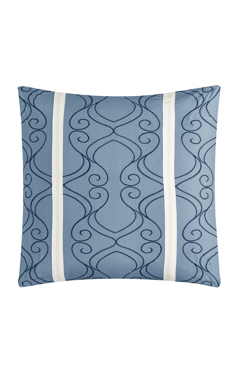 CHIC Queen Eurythmics Two-Tone Damask Pattern Comforter 7-Piece Set ...