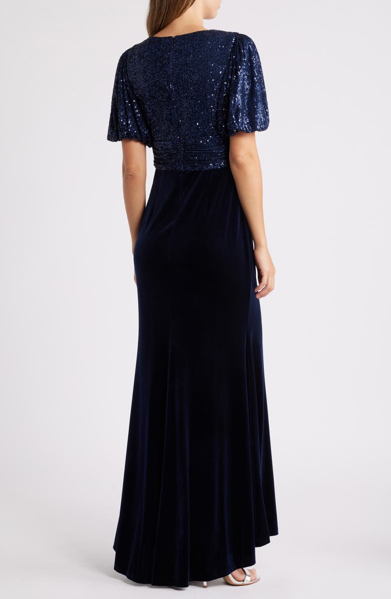 Eliza J Sequin & Velvet Mermaid Gown | Nordstromrack