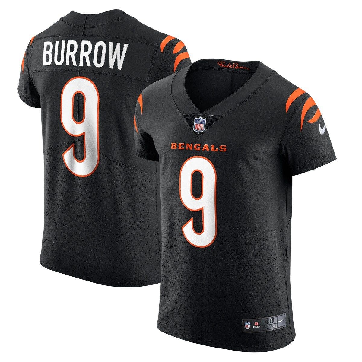 Nike Men's Nike Joe Burrow Black Cincinnati Bengals Vapor Elite Jersey ...