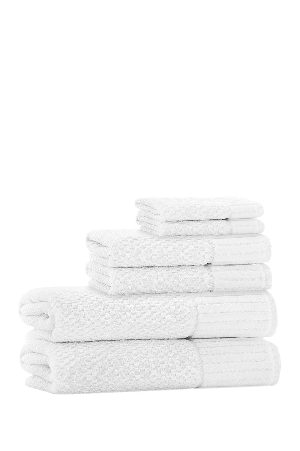 ENCHANTE HOME Timaru Turkish Cotton 6-Piece Towel Set - White ...