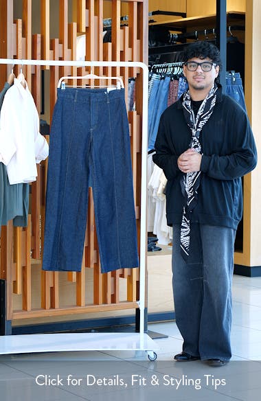 MANGO High Waist Culotte Trouser Jeans | Nordstromrack