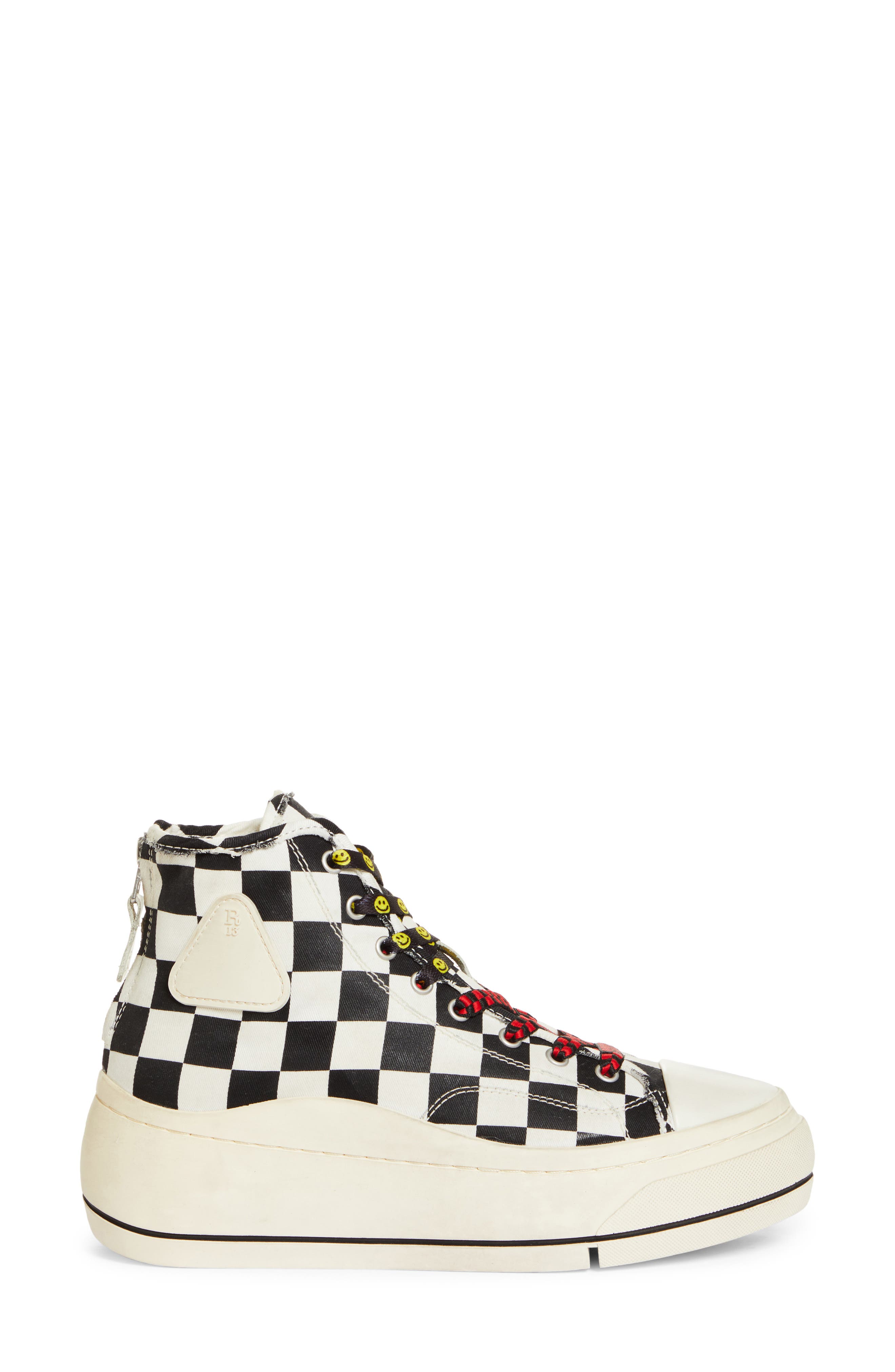 R13 Distressed Platform High Top Sneaker (Women) | Nordstrom