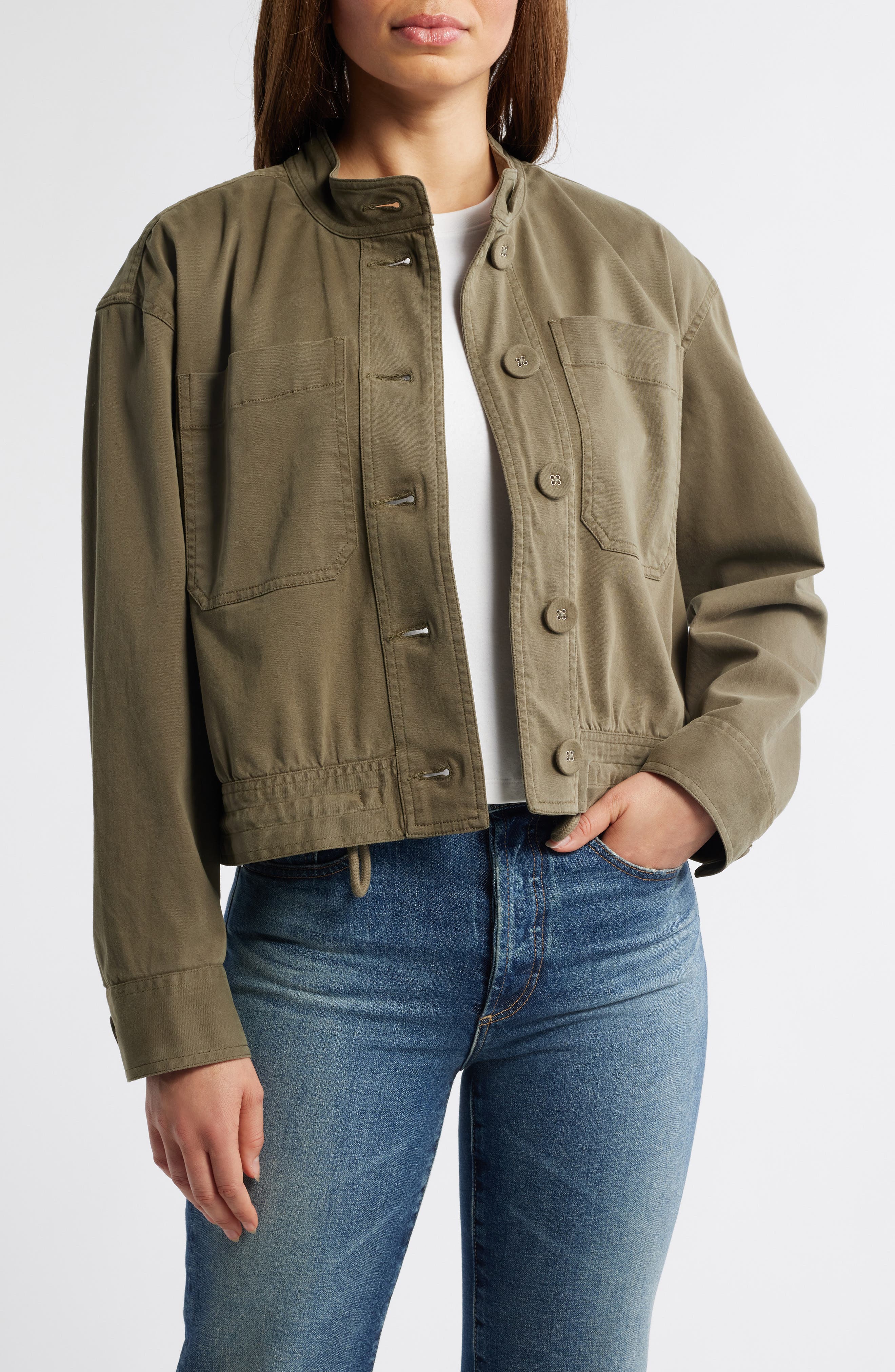 Caslon® Boxy Utility Jacket | Nordstromrack