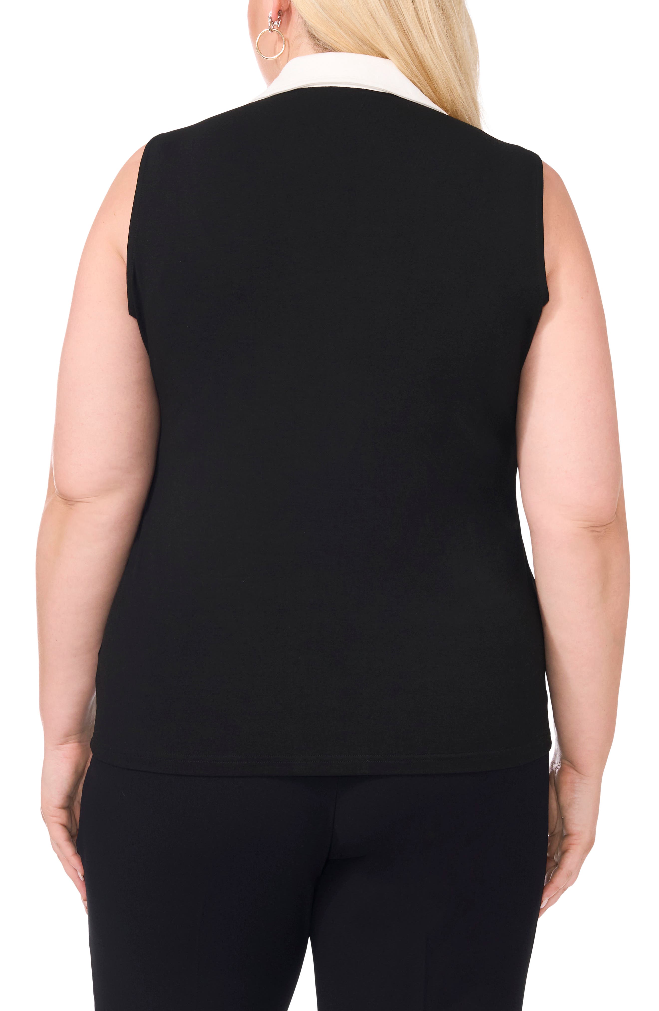 Halogen® Collar Sleeveless Knit Top | Nordstromrack