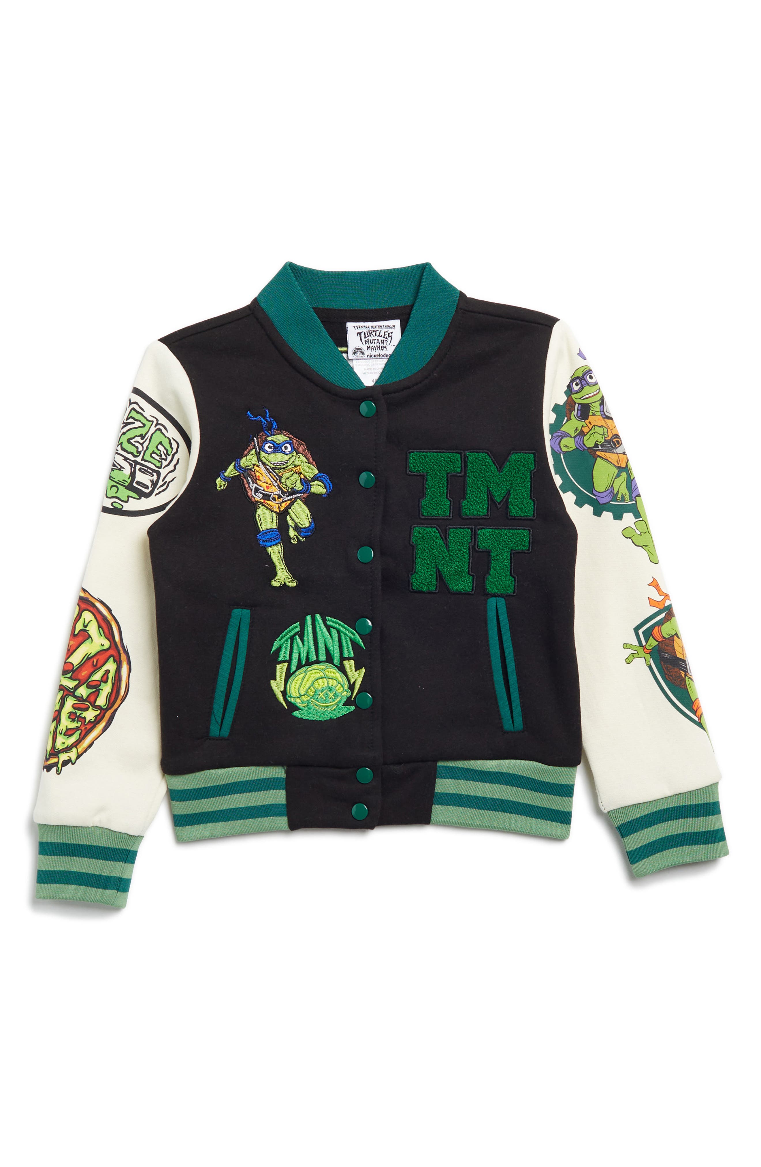 Freeze Kids' Teenage Mutant Ninja Turtles Varsity Jacket | Nordstromrack