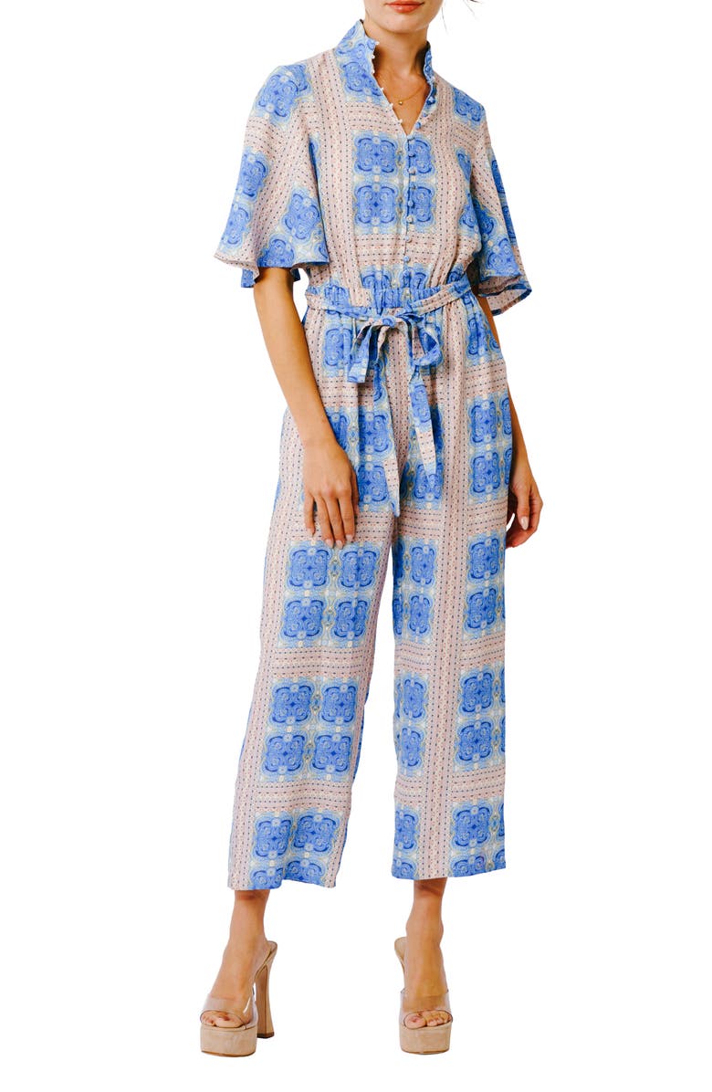 CIEBON Riya Tile Print Jumpsuit | Nordstromrack