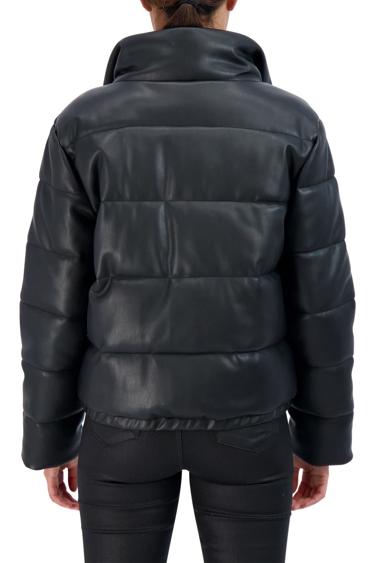 Sebby Faux Leather Puffer Jacket | Nordstromrack