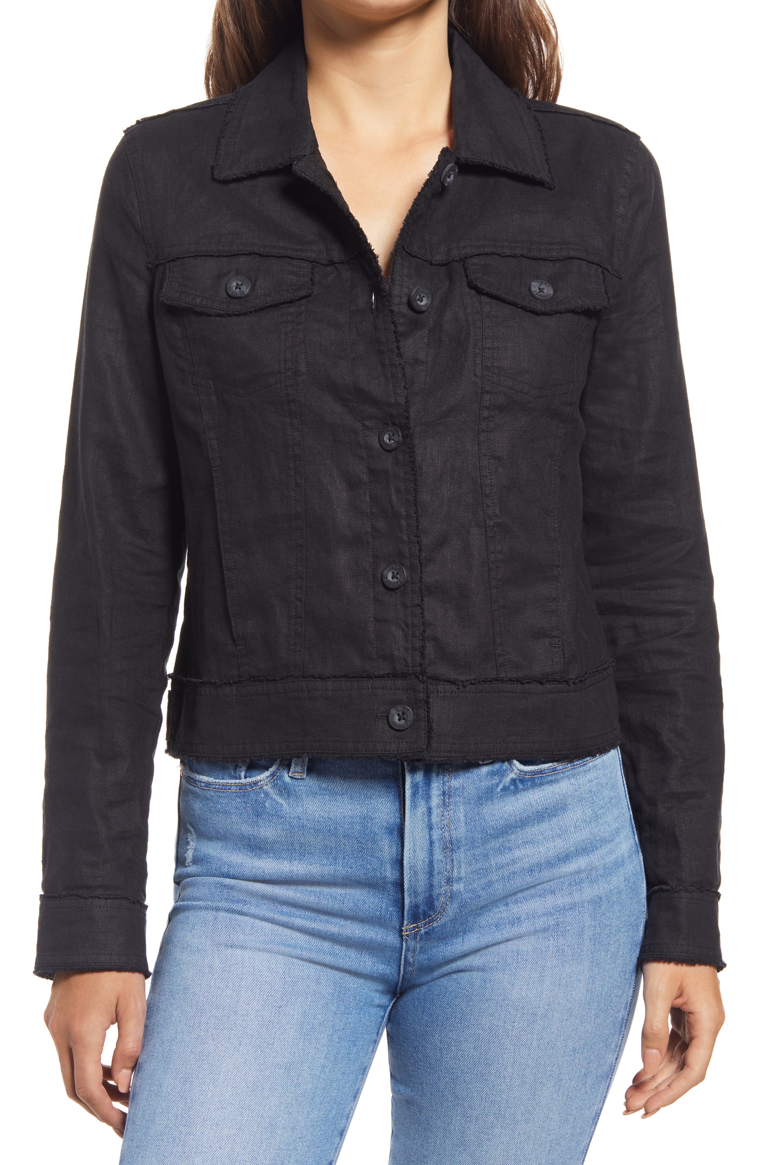 Tommy Bahama Two Palms Linen Raw Edge Jacket | Nordstrom