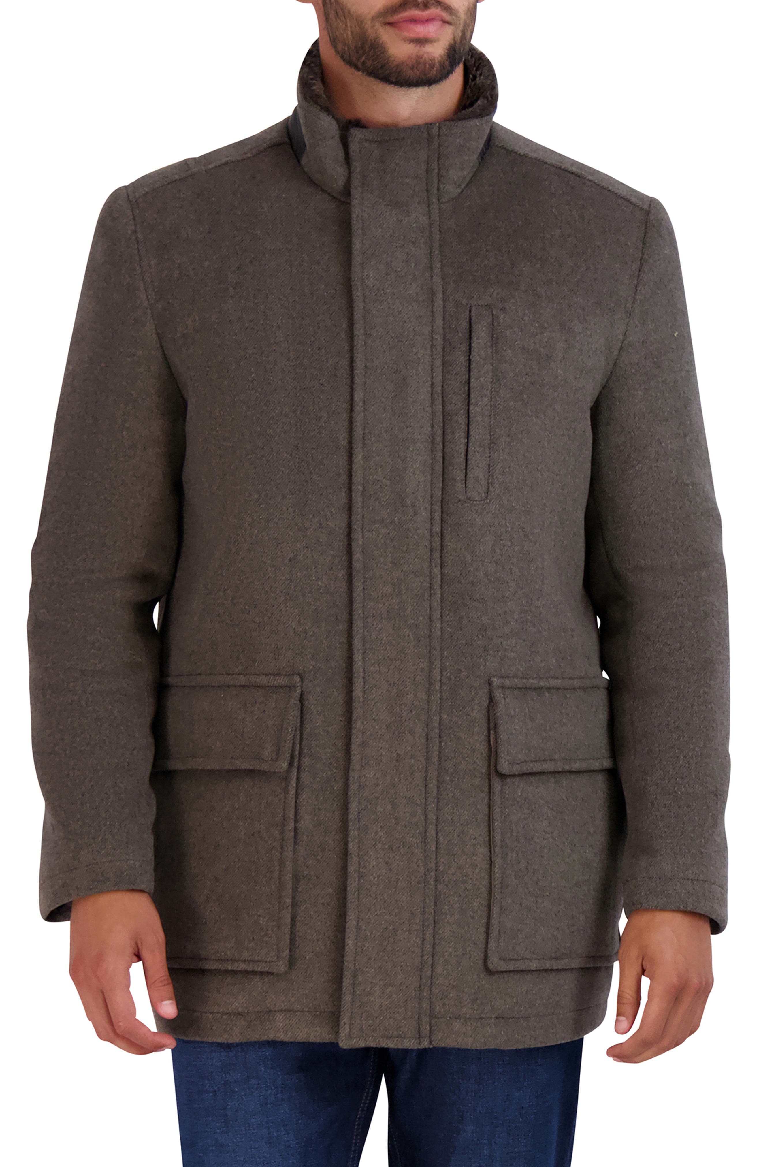 Cole Haan Signature Novelty Wool Carcoat | Nordstromrack