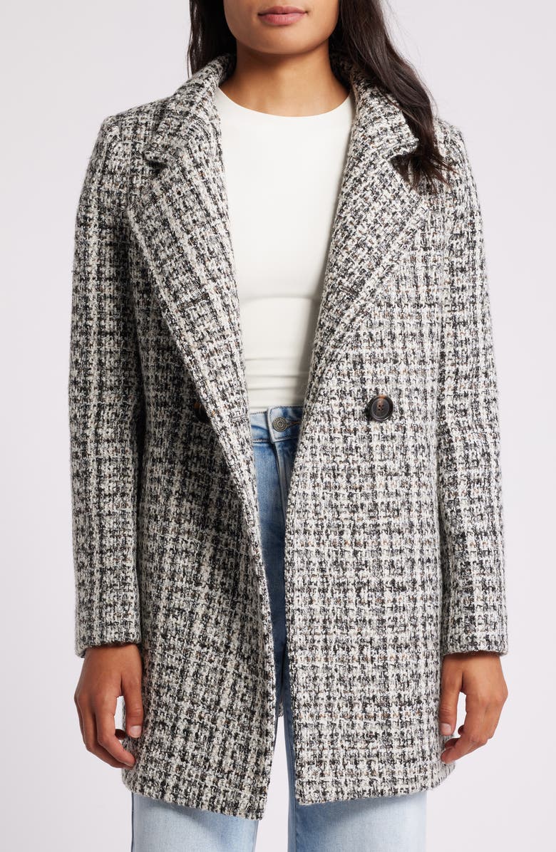 Sam Edelman Stand Collar Double Breasted Coat | Nordstromrack