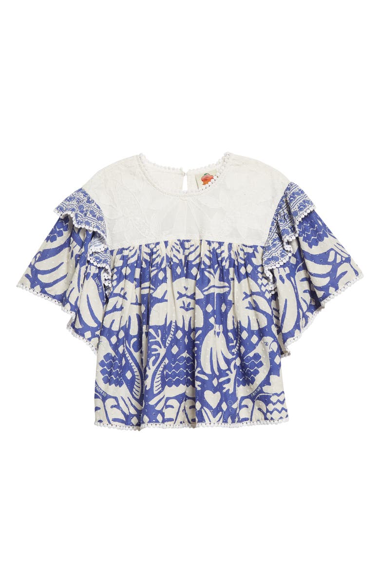 FARM Rio Jungle Print Cotton Trapeze Blouse | Nordstromrack