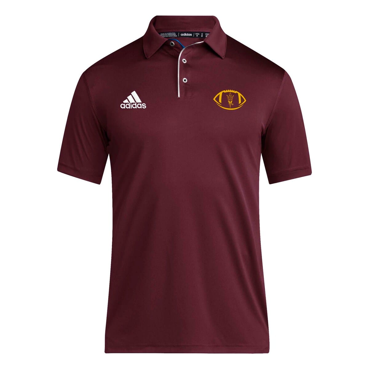adidas Men's adidas Maroon Arizona State Sun Devils Coaches Polo ...