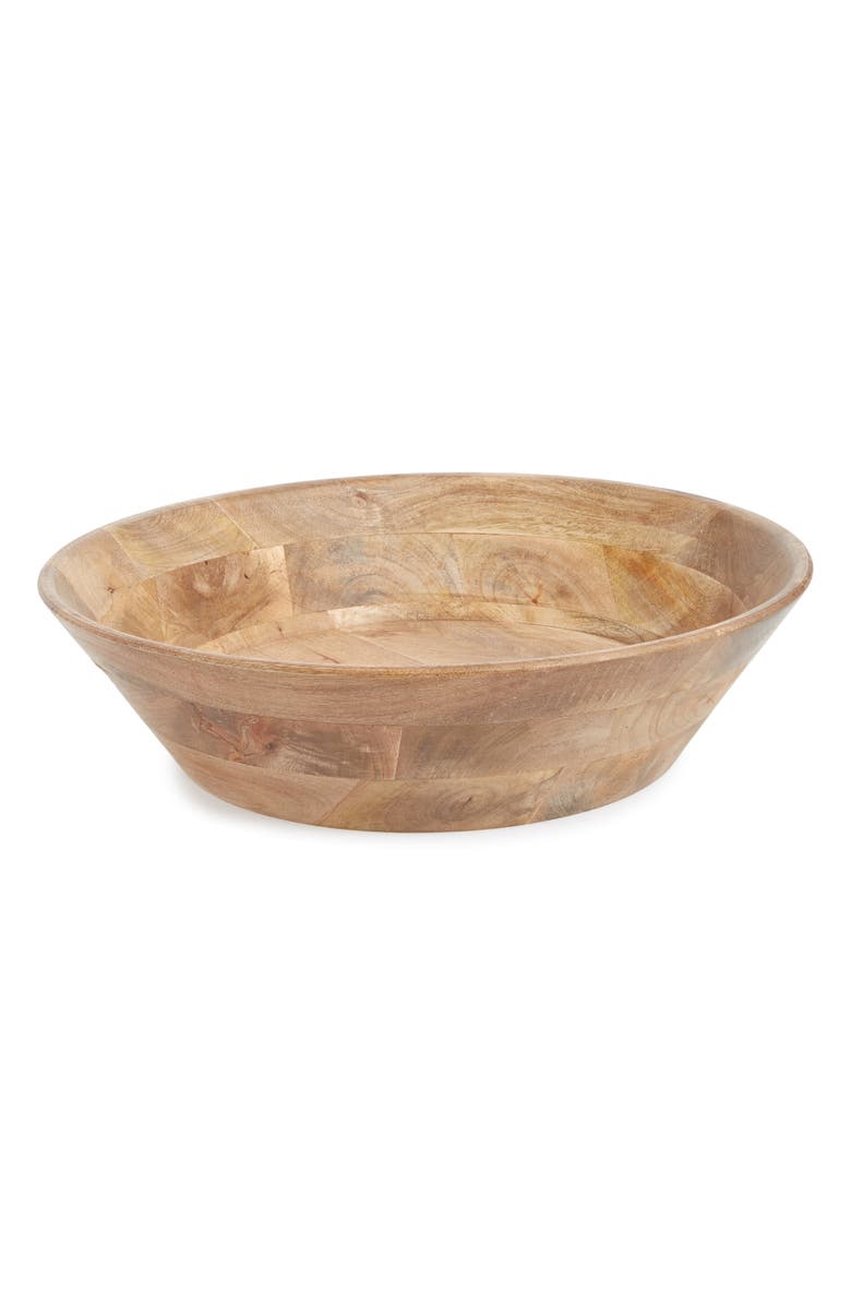 Treasure & Bond Large Mango Wood Shallow Bowl | Nordstrom