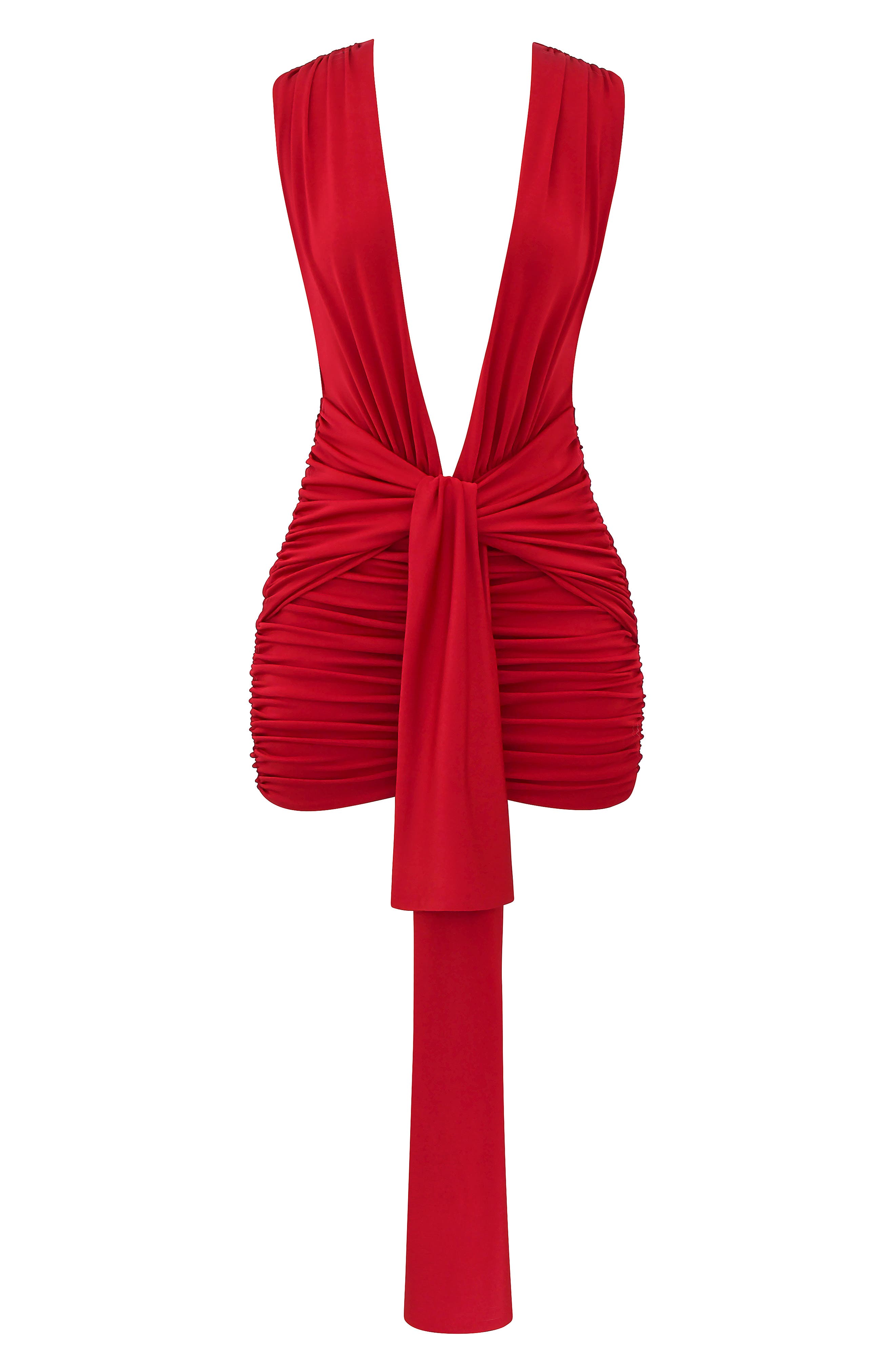 HOUSE OF CB Aliza Ruched Jersey Minidress | Nordstrom