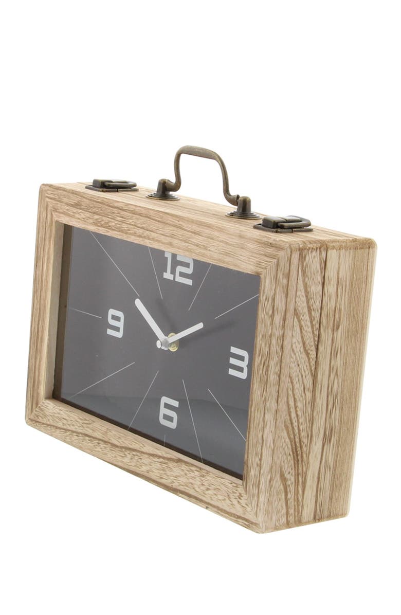 SONOMA SAGE HOME Black Wood Encased Clock | Nordstromrack