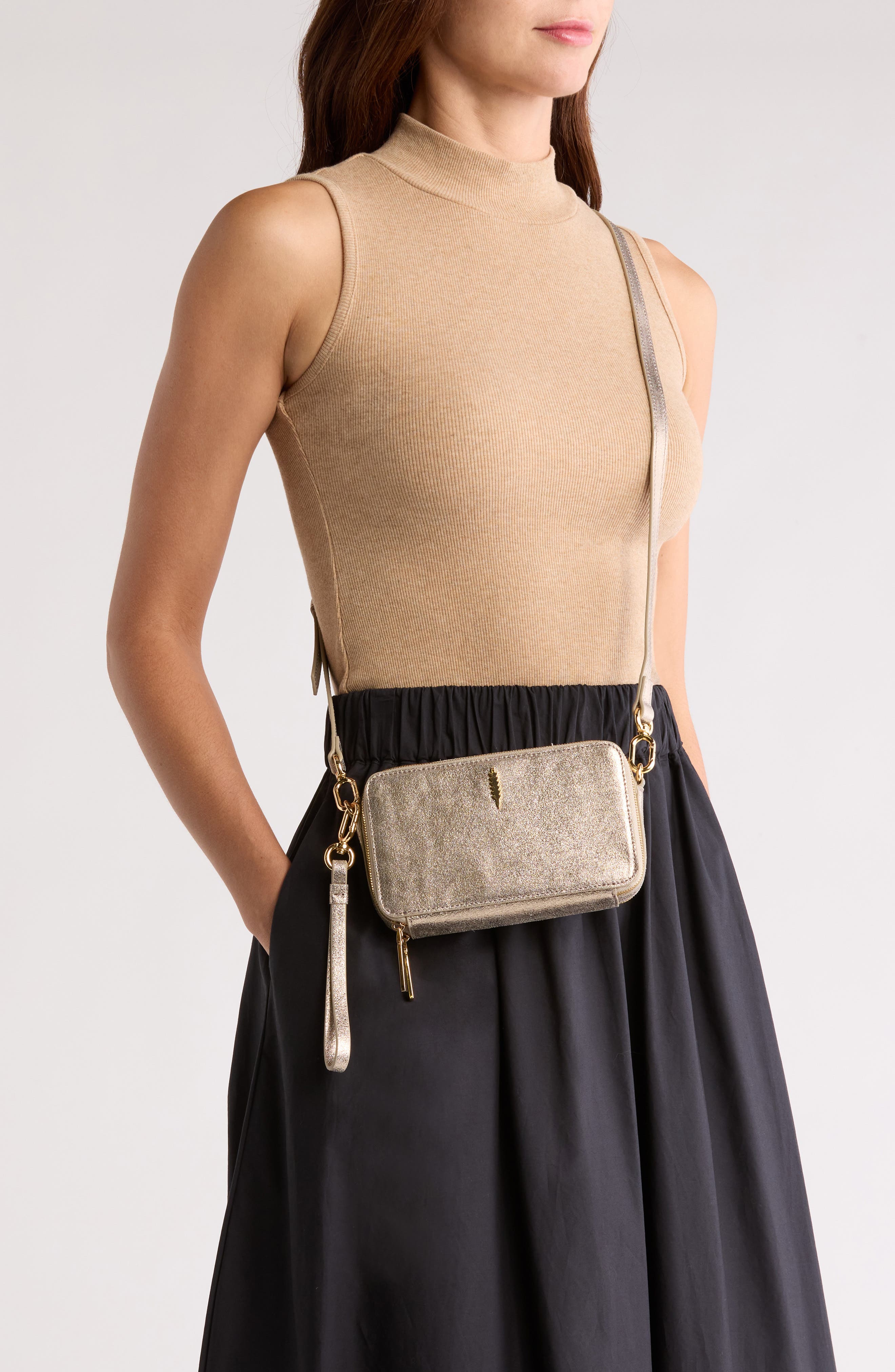 Thacker Ronnie Metallic Crossbody Bag | Nordstromrack