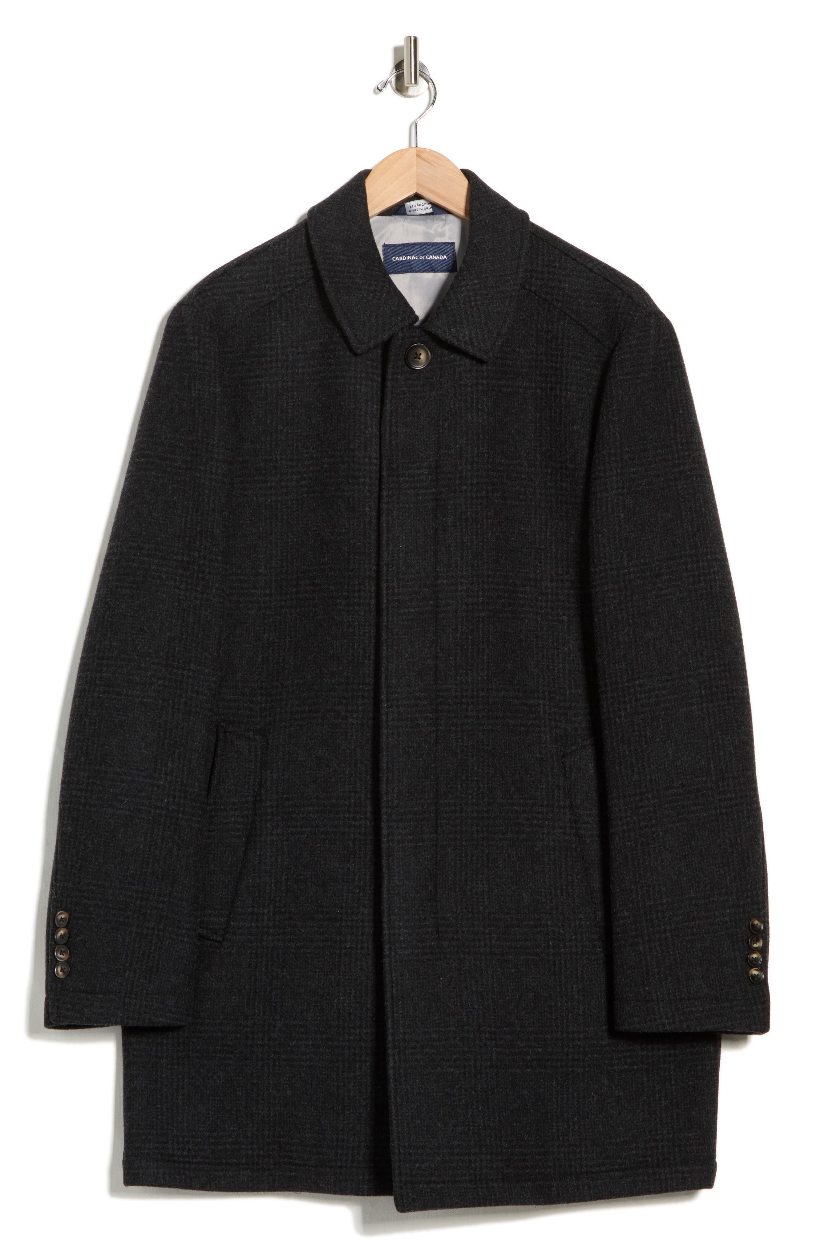 Cardinal of Canada Check Wool Blend Coat | Nordstromrack