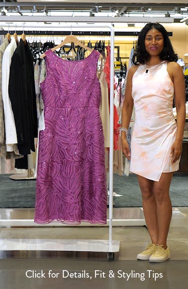 JS Collections Sequin Soutache Lace Cocktail Dress | Nordstromrack