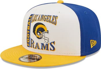 New Era Men's New Era White/Gold Los Angeles Rams Retro Sport 9FIFTY ...