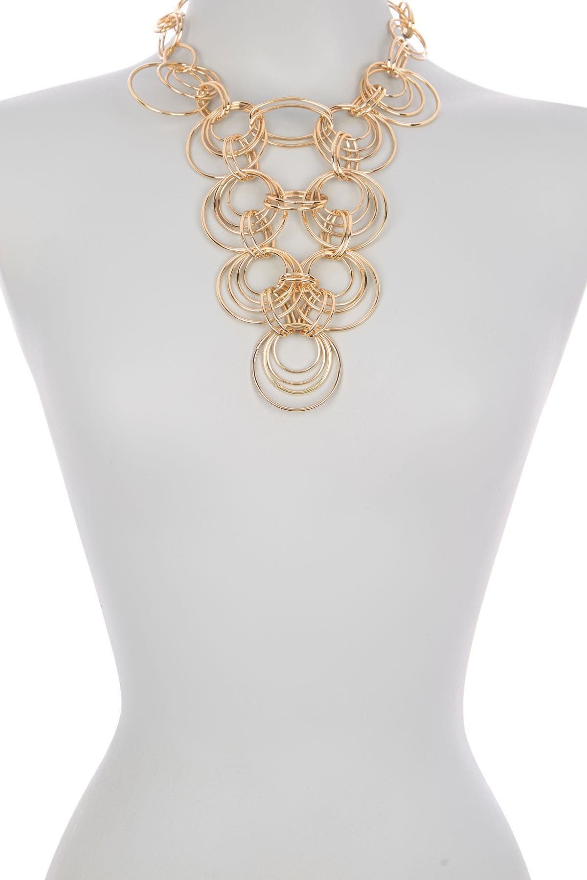 trina Trina Turk Multi Ring Link Statement Necklace | Nordstromrack
