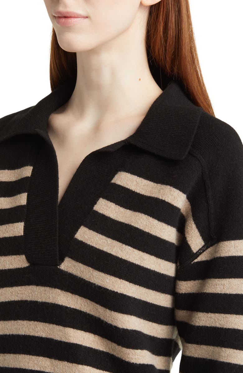 rag & bone Bridget Stripe Polo Sweater | Nordstromrack