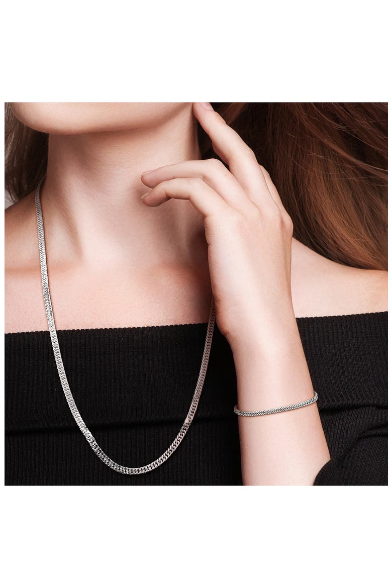 DELMAR Double Curb Chain Bracelet & Necklace Set (Women) | Nordstromrack