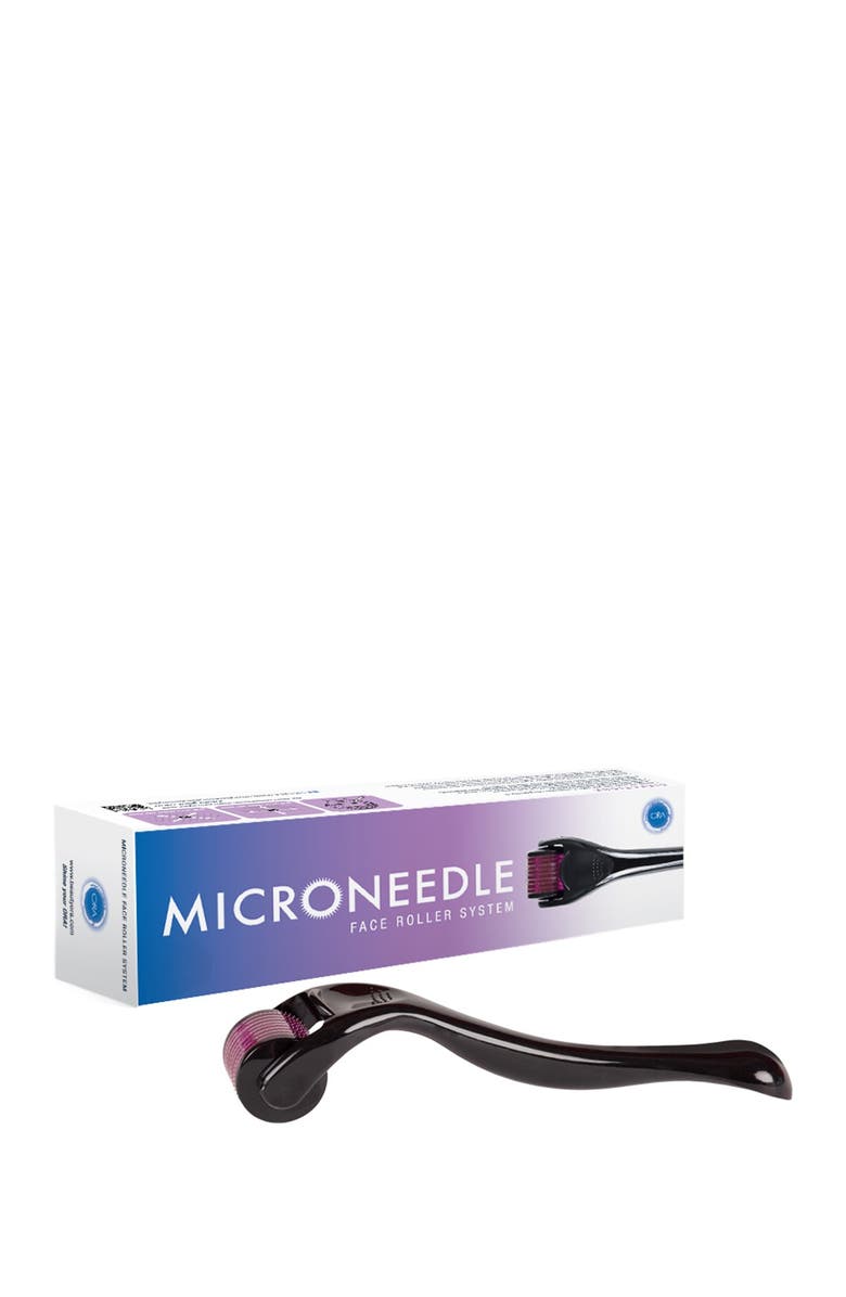 ORA Facial Microneedle Roller System - 0.25mm Needle Depth - Purple ...