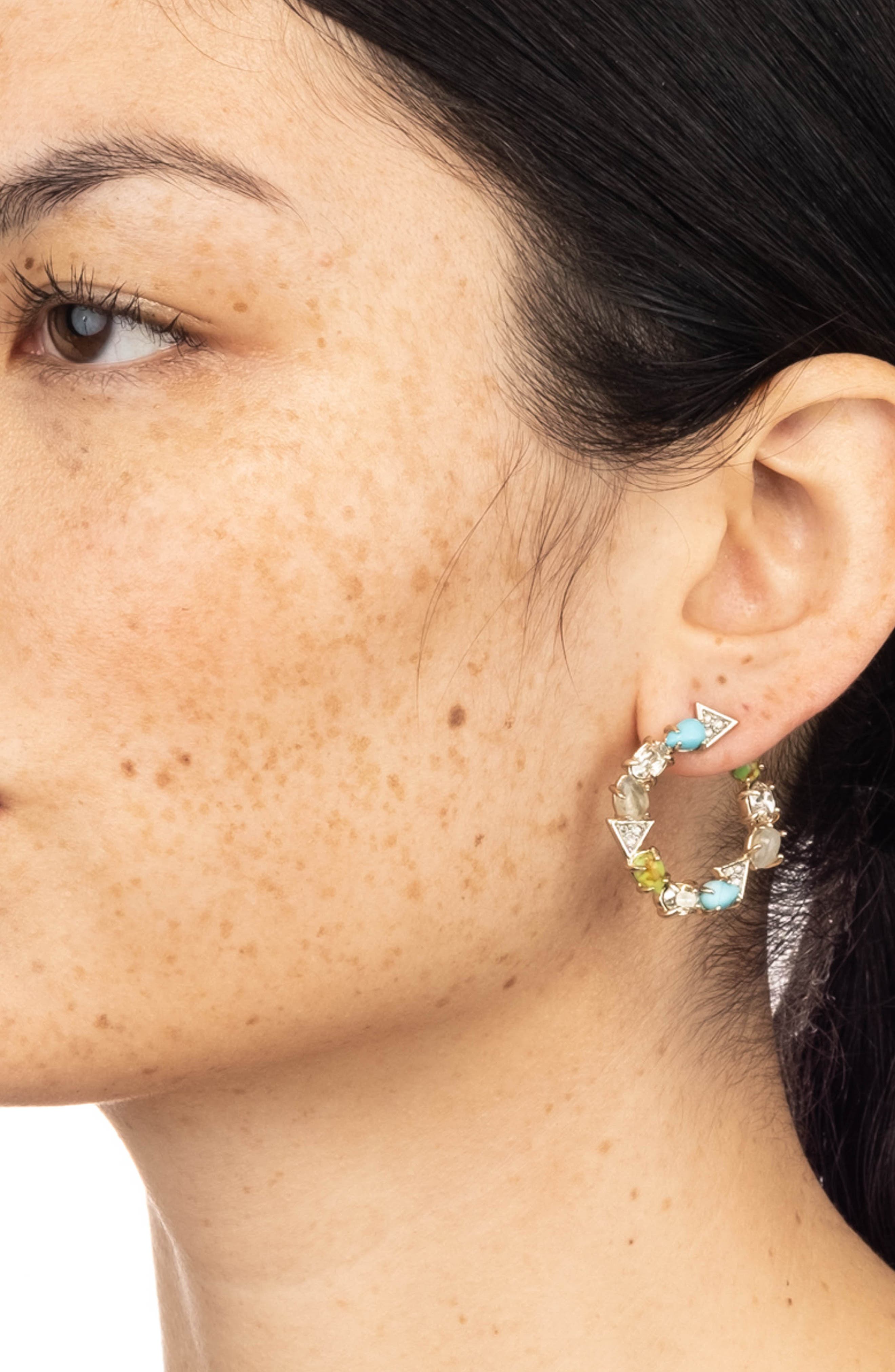 Alexis Bittar Multi Stone Hoop Earrings | Nordstromrack