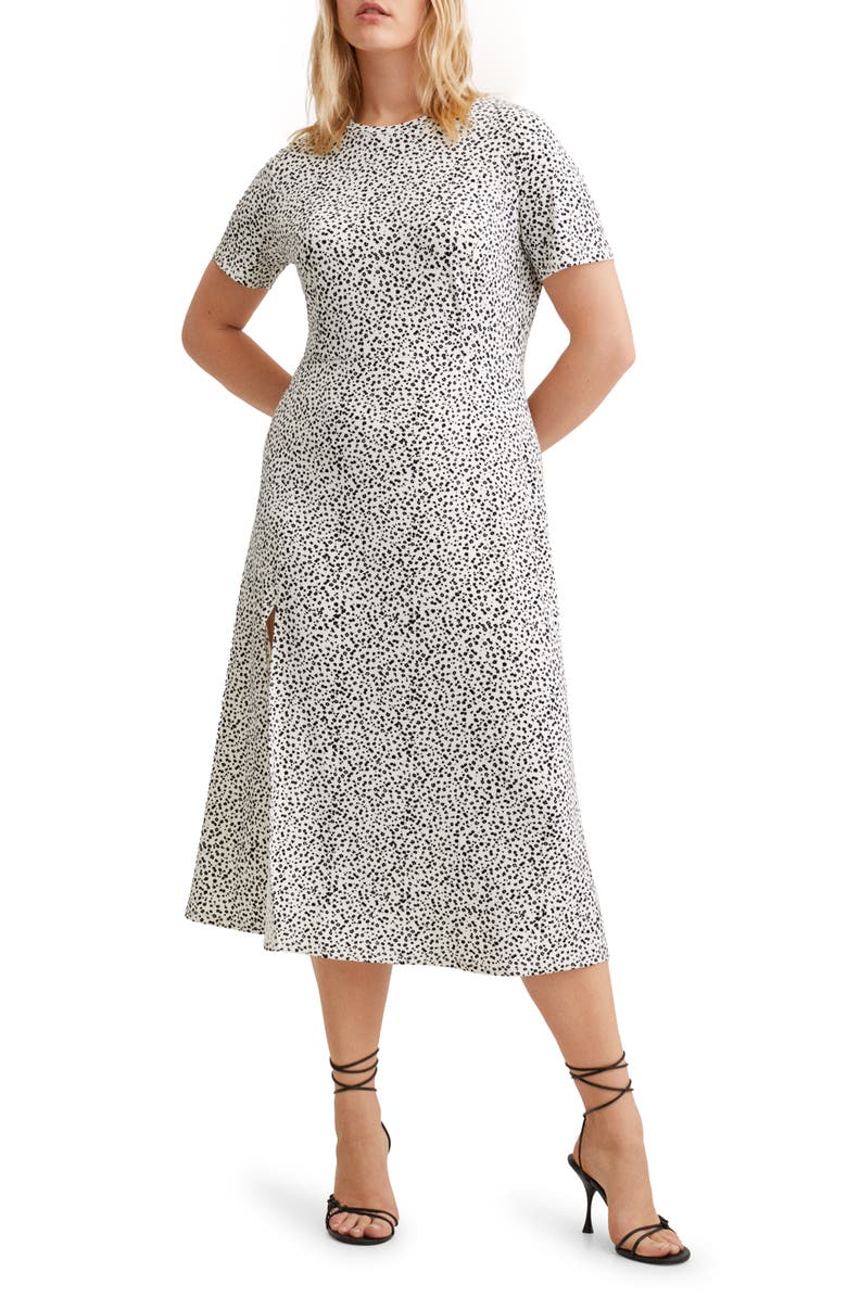 MANGO Print Knit Midi Dress | Nordstromrack
