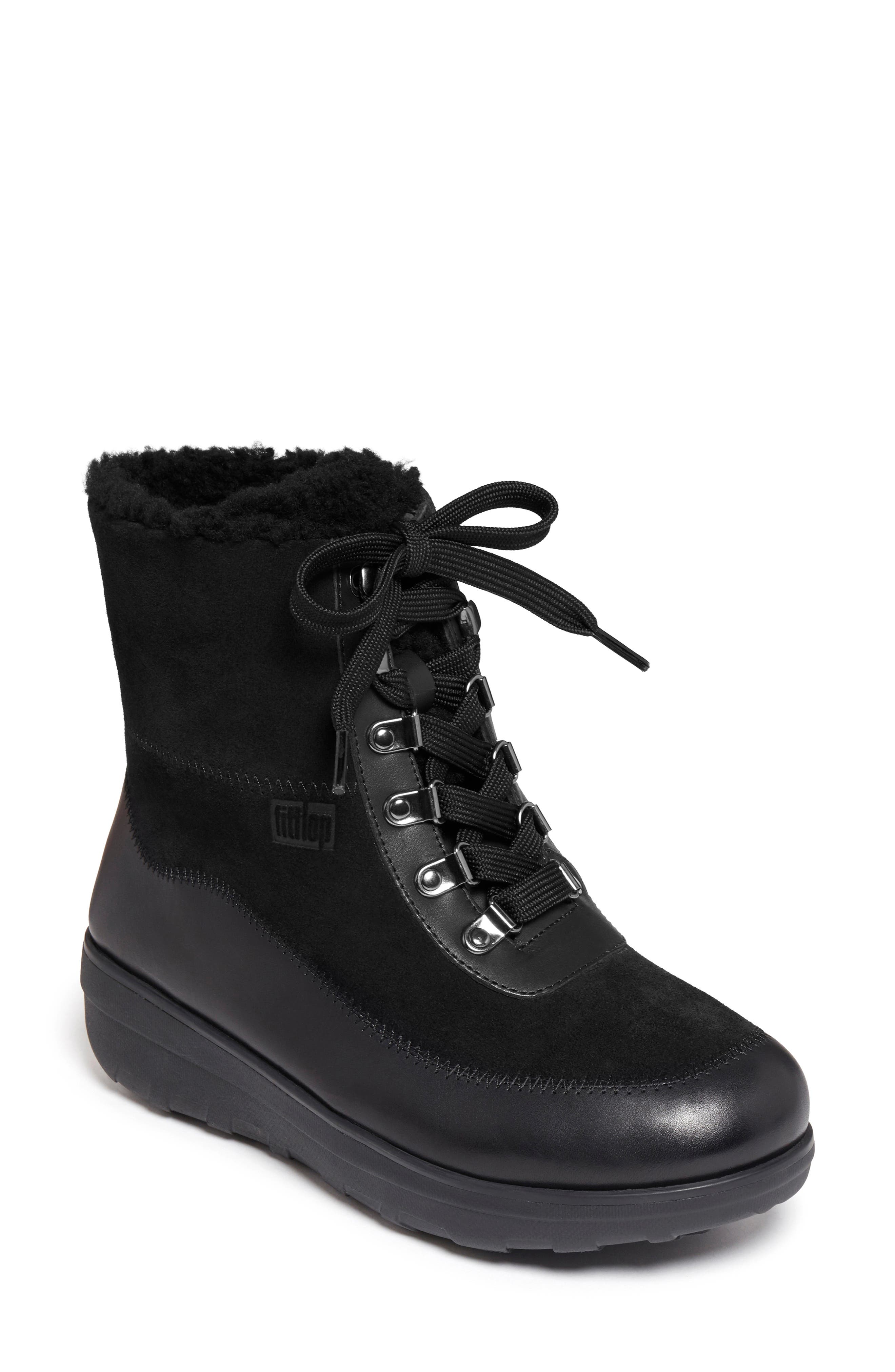 FitFlop Mukluk III Genuine Shearling Lined Water Resistant Boot (Women ...