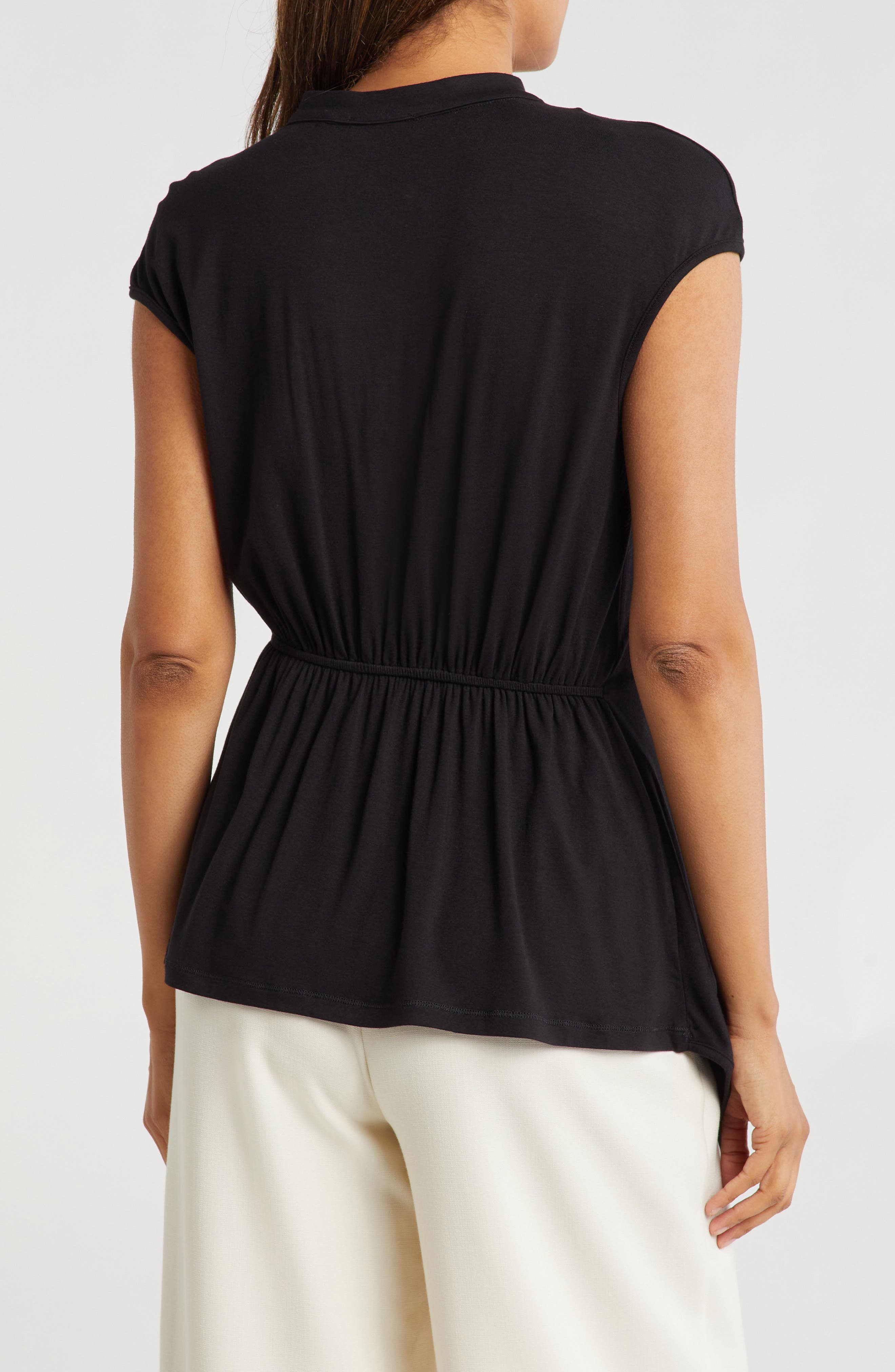 PATRIZIA LUCA Cap Sleeve Side Knot Top | Nordstromrack