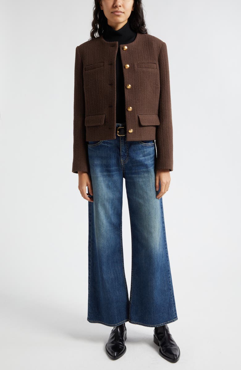 Nili Lotan Paige Cotton Blend Tweed Jacket | Nordstromrack