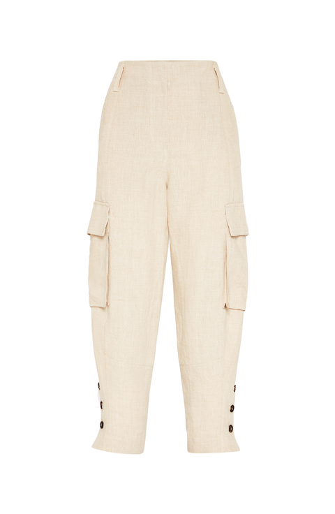 100% Linen Cargo Pants for Women | Nordstrom